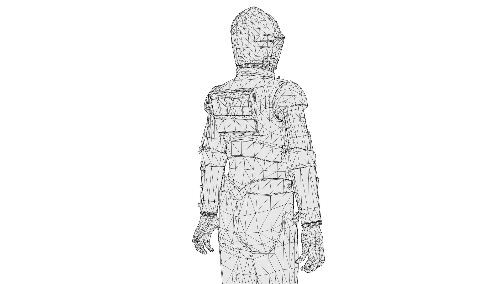 C3PO 3D Model Humanoid AI Star Wars 3D Model - TurboSquid 2367569