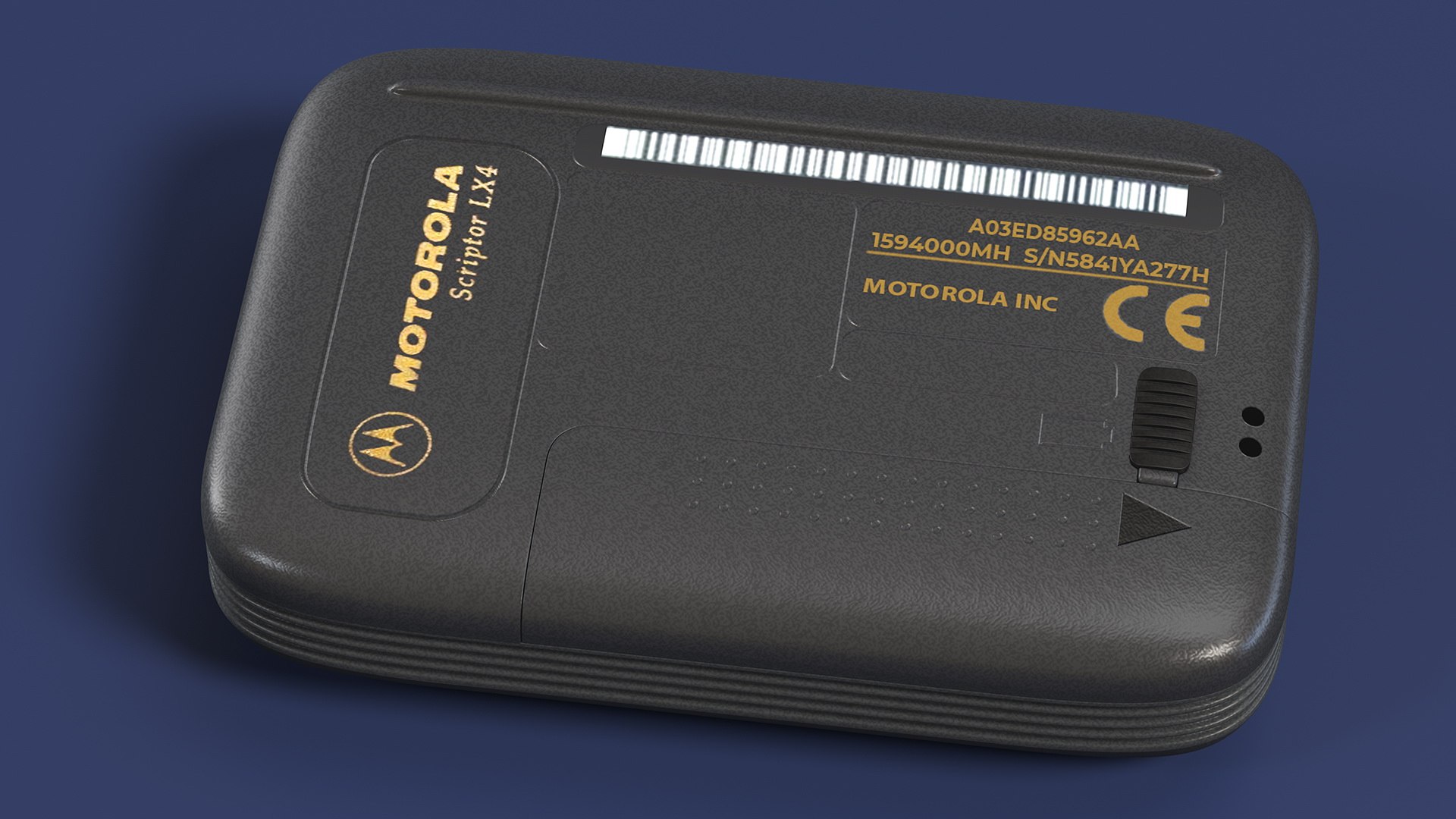 3D Motorola Scriptor LX4 Pager Screen On Model - TurboSquid 1948575