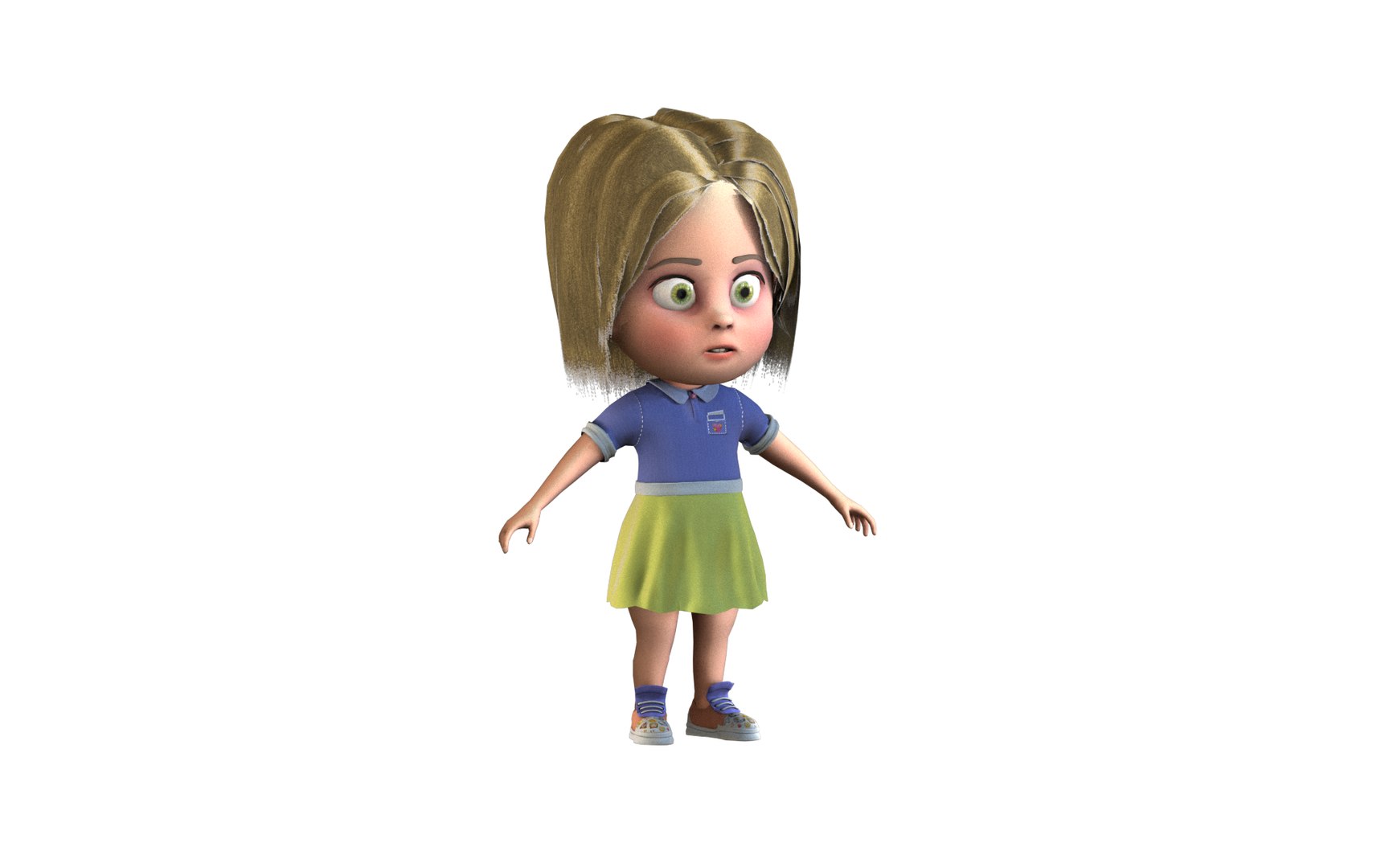3D Eva Child Cartoon Model - TurboSquid 1804096