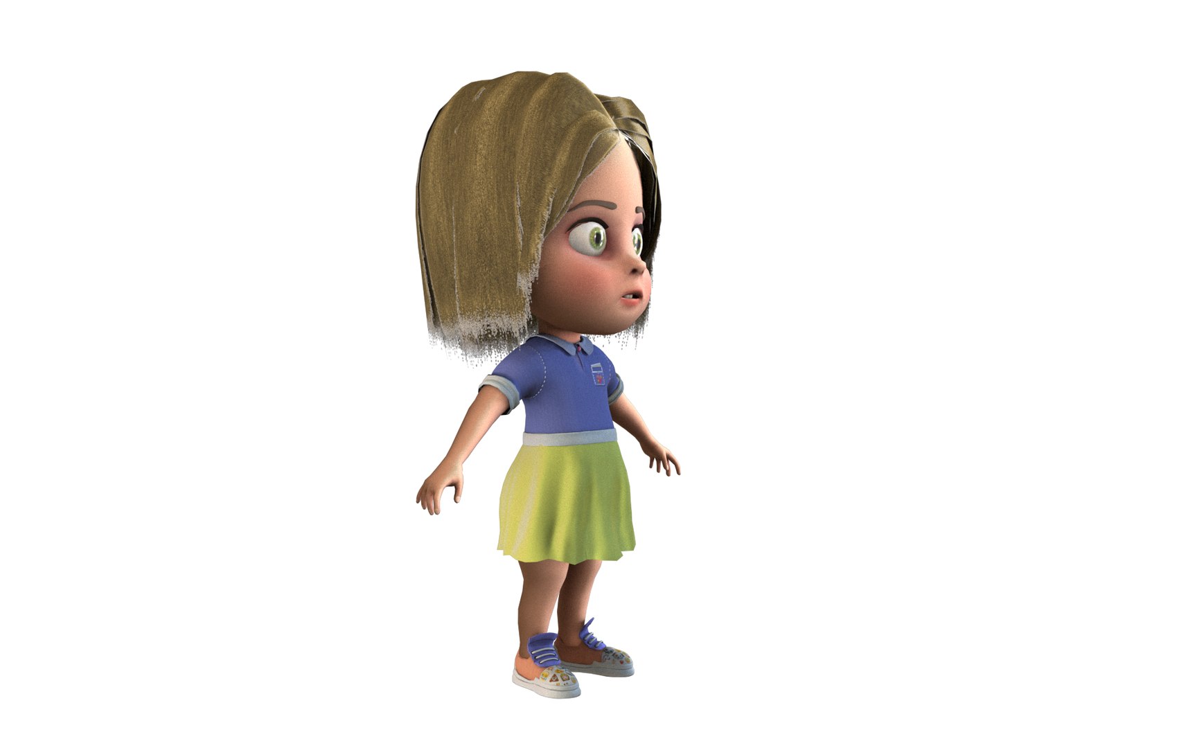 3D Eva Child Cartoon Model - TurboSquid 1804096