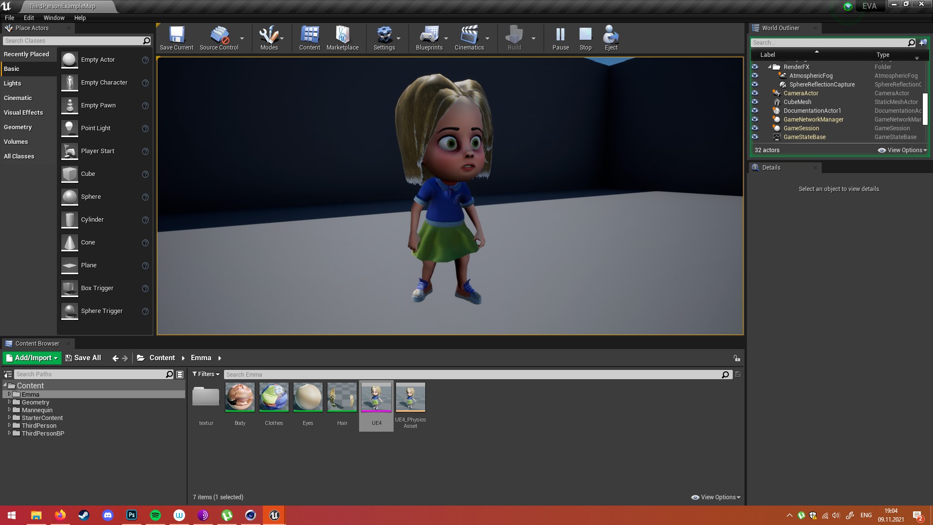3D Eva Child Cartoon Model - TurboSquid 1804096