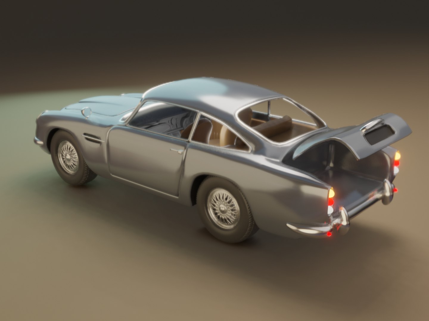 Classic Car Aston Martin 3D Model - TurboSquid 1654315