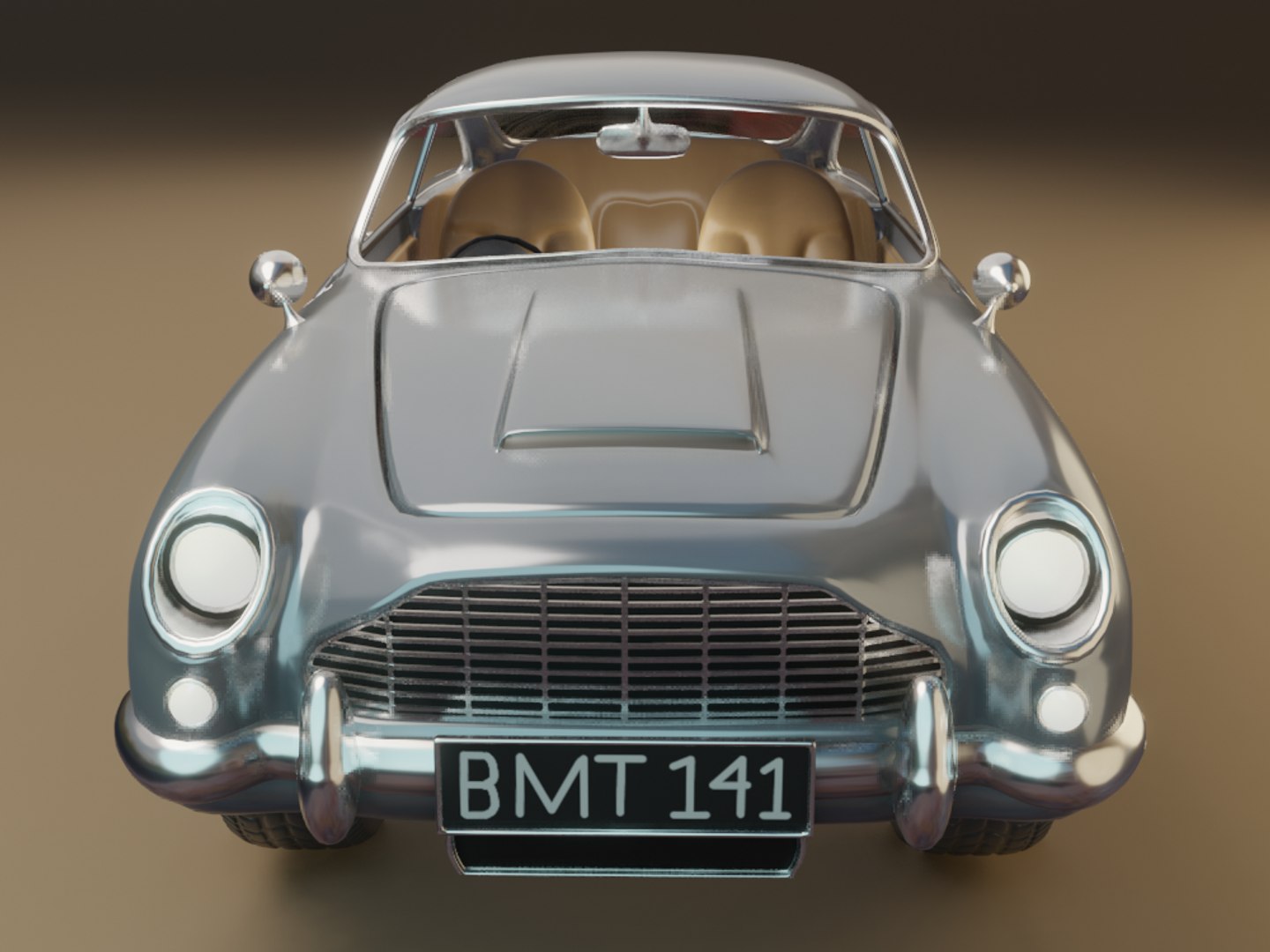 Classic Car Aston Martin 3D Model - TurboSquid 1654315