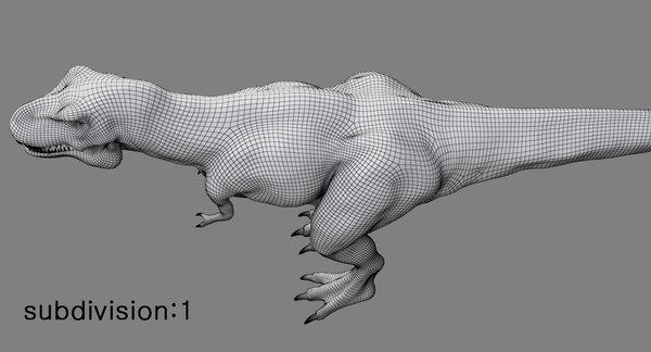 V-ray rigged rex 3D model - TurboSquid 1344302