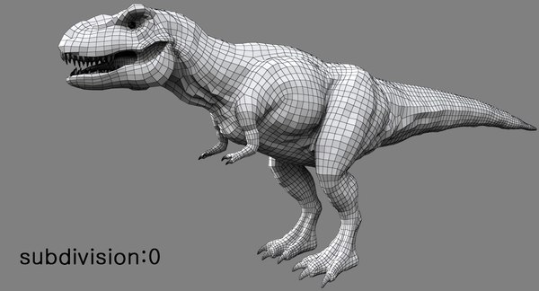 V-ray rigged rex 3D model - TurboSquid 1344302