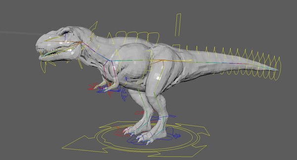 V-ray rigged rex 3D model - TurboSquid 1344302