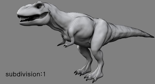 V-ray rigged rex 3D model - TurboSquid 1344302