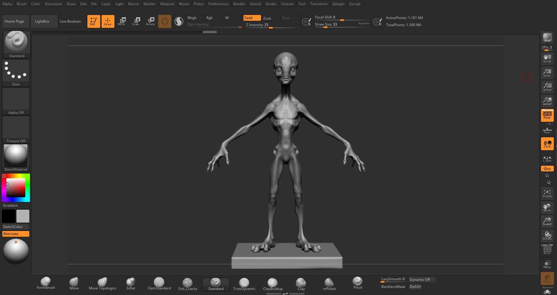3D Alien Reference Ztl - TurboSquid 1300973