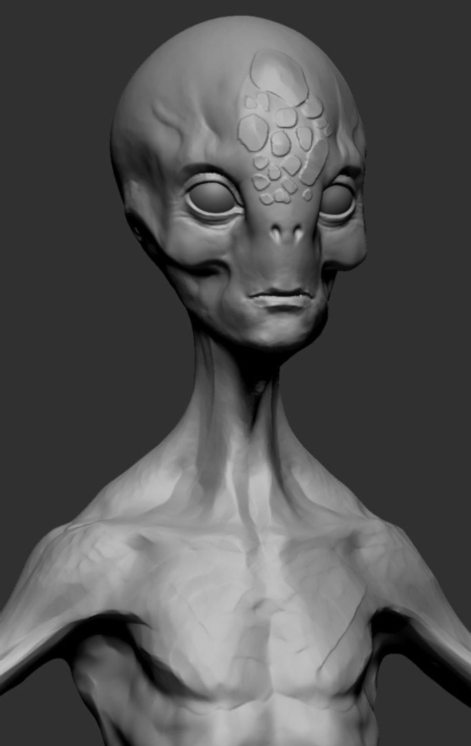3D Alien Reference Ztl - TurboSquid 1300973