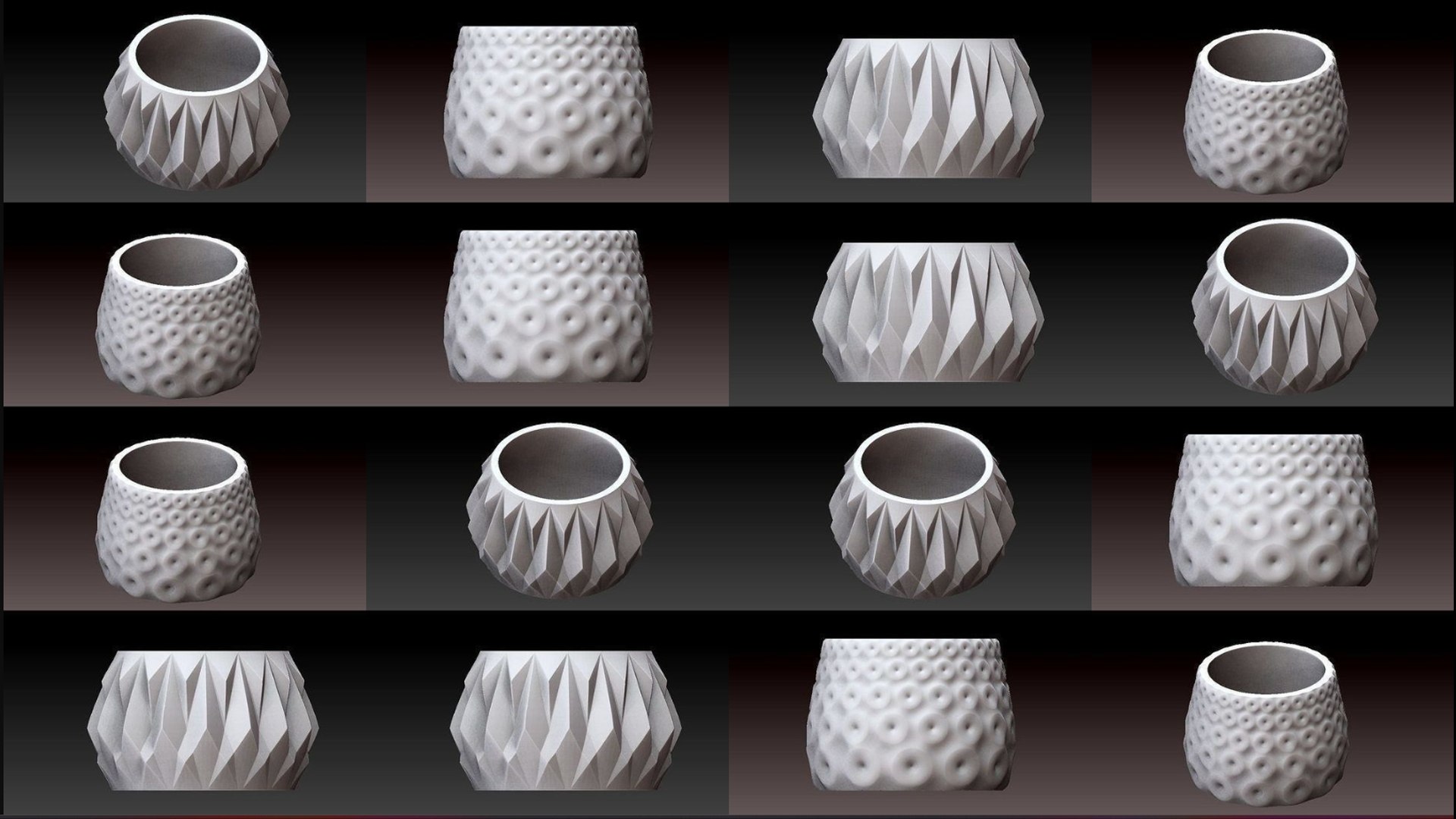 50 Pots For 3d Printing 3D - TurboSquid 2110039