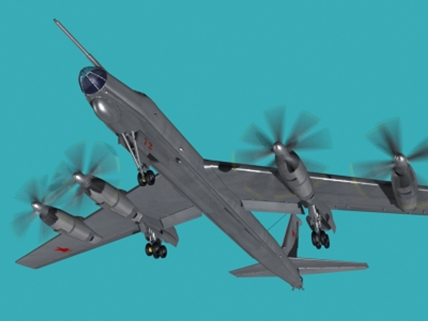 3d Aeroplane Bomber Model