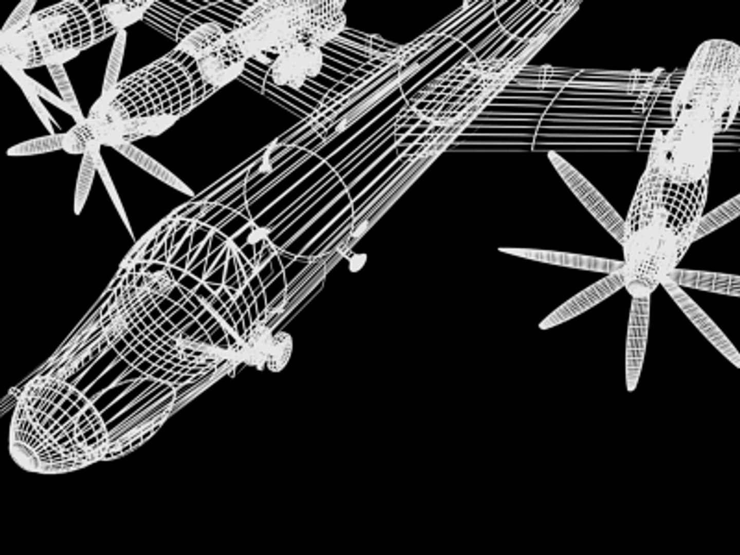 3d Aeroplane Bomber Model