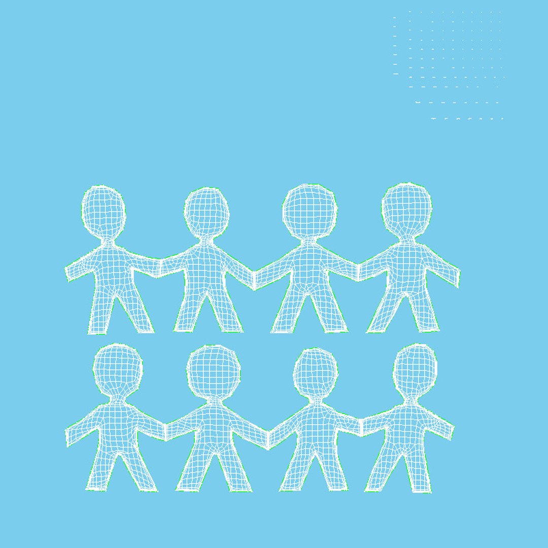 3d Paper Doll Chain