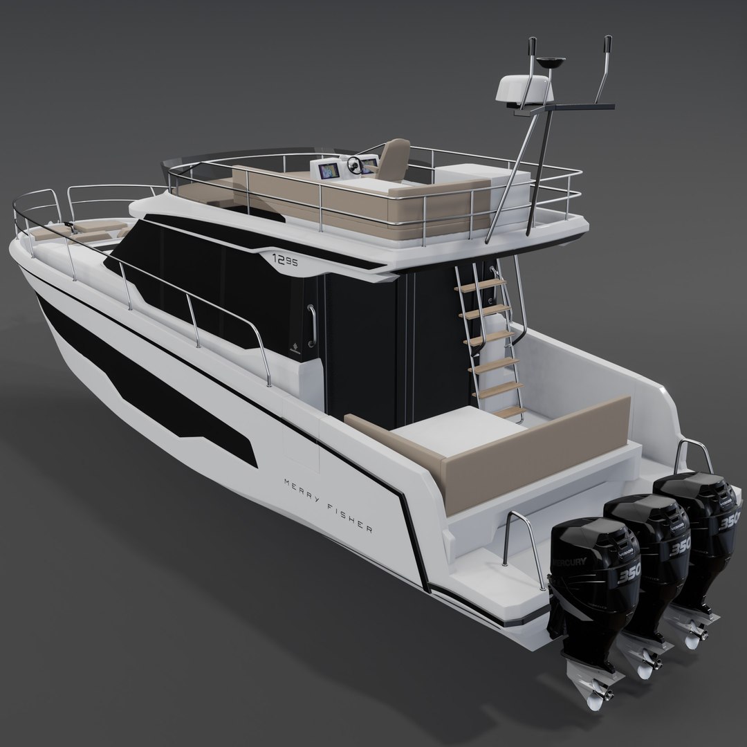 Jeanneau Merry Fisher 1295 3D Model - TurboSquid 2179582