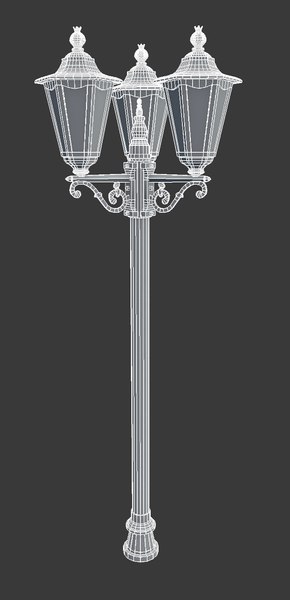 3D model outdoor lamp post - TurboSquid 1311054