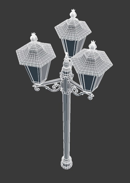 3D model outdoor lamp post - TurboSquid 1311054