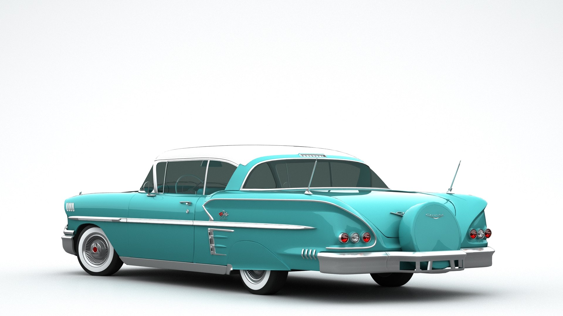 Chevrolet Impala Coupe 1958 3D - TurboSquid 2157877