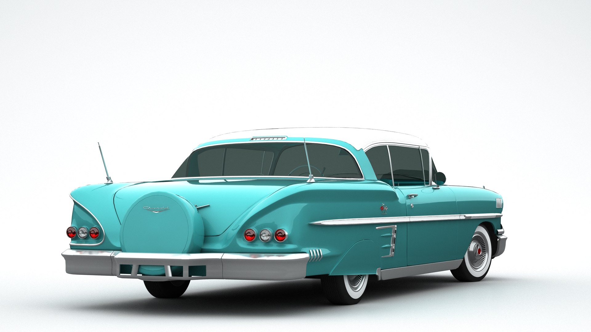 Chevrolet Impala Coupe 1958 3D - TurboSquid 2157877