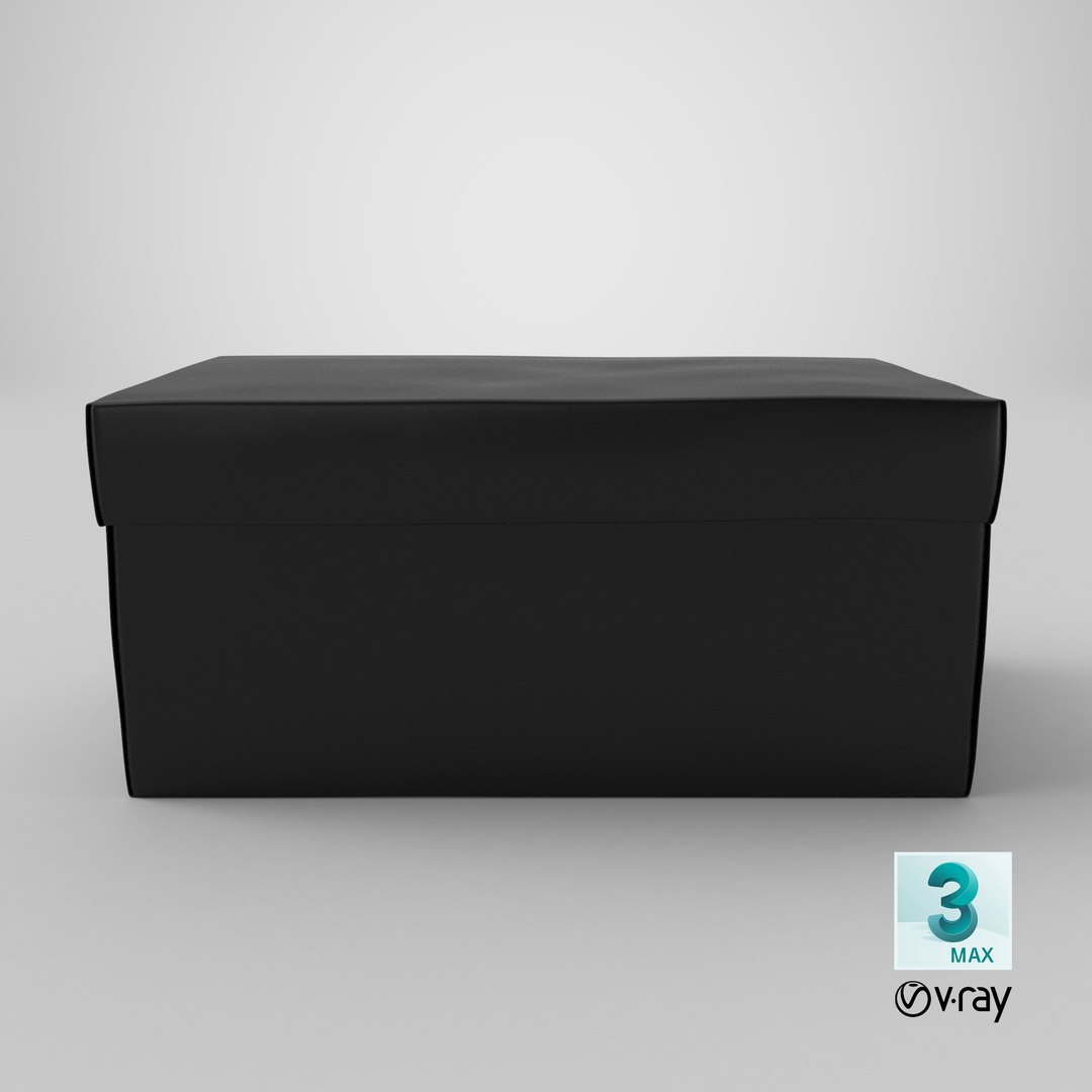 Shoe-boxes---black 3D model - TurboSquid 1225974