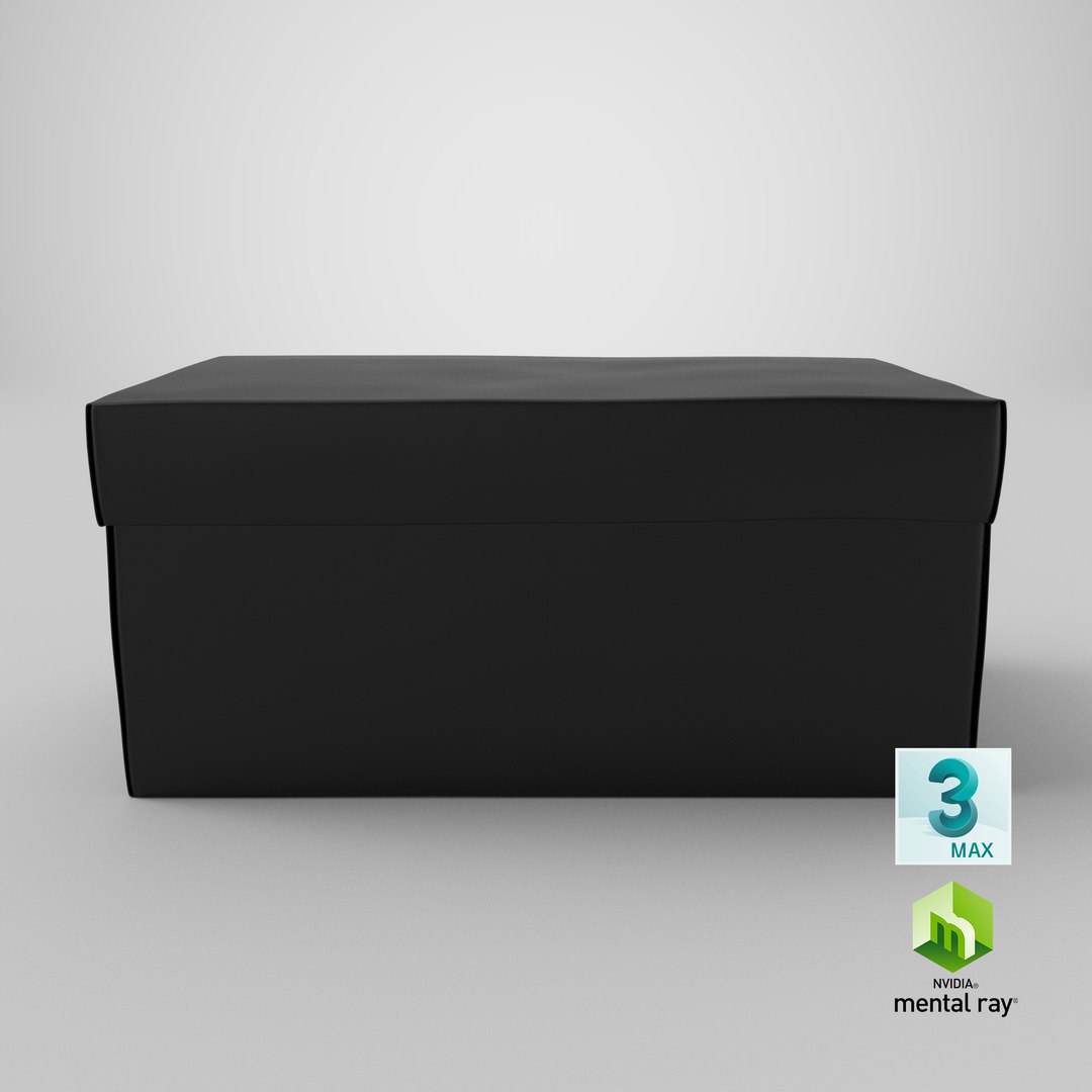 Shoe-boxes---black 3D model - TurboSquid 1225974