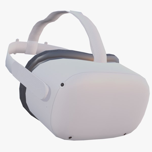 modelo 3d Quest 2 VR headset low poly gratis - TurboSquid 2061378
