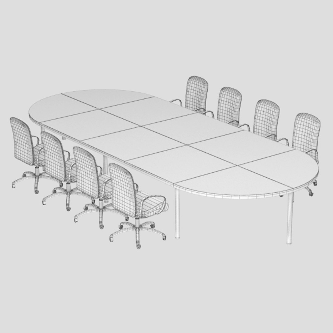 3d Model Table Conference