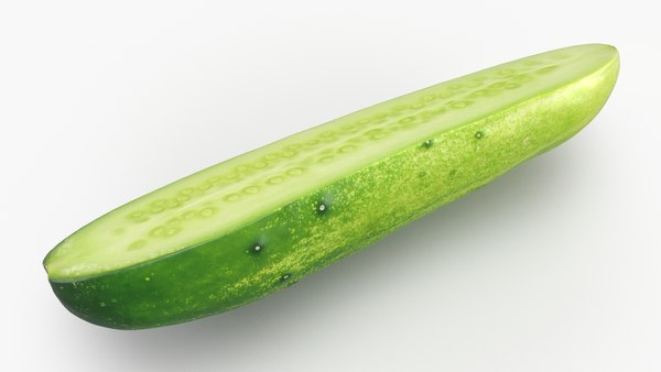 modelo 3d Half Cucumber 02 - TurboSquid 2060244