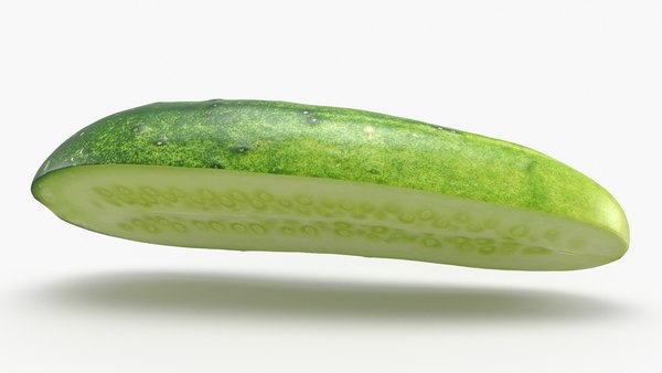 modelo 3d Half Cucumber 02 - TurboSquid 2060244