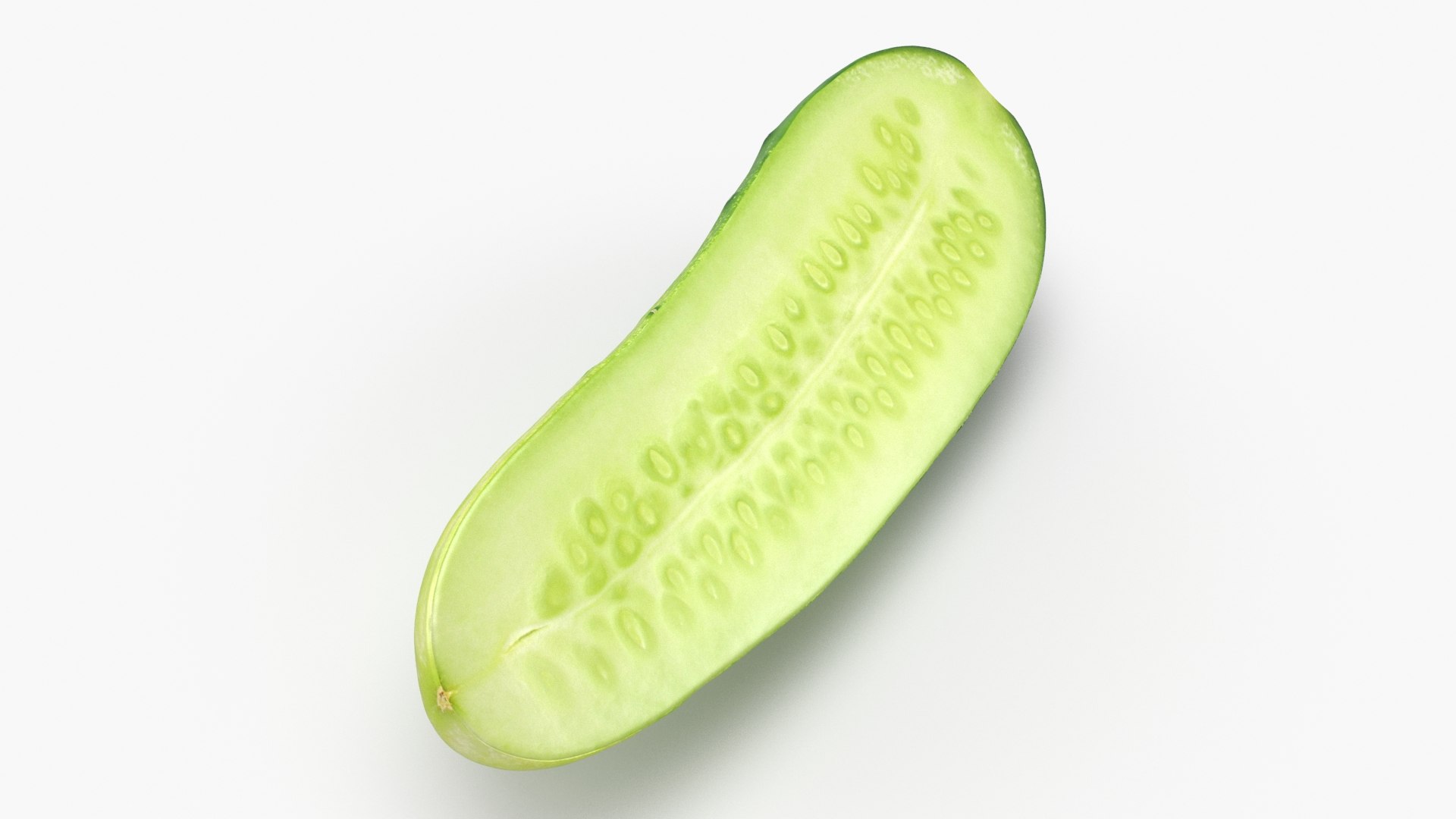 3D Half Cucumber 02 Model - TurboSquid 2060244