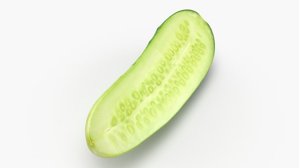 modelo 3d Half Cucumber 02 - TurboSquid 2060244