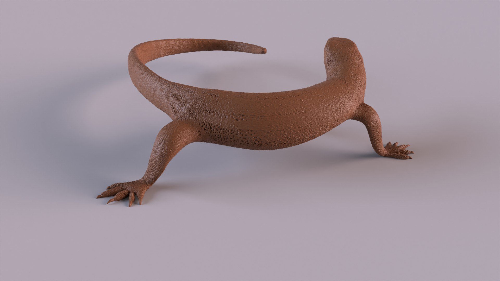 3D Monitor Lizard Printable - TurboSquid 1907175