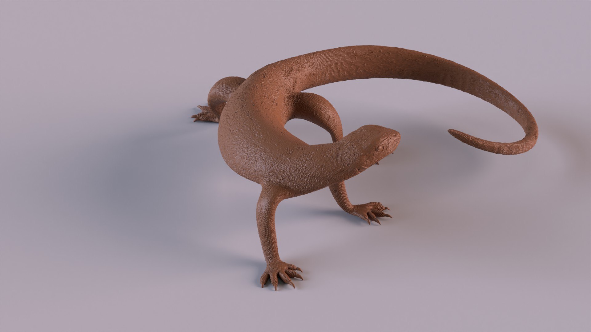 3D Monitor Lizard Printable - TurboSquid 1907175