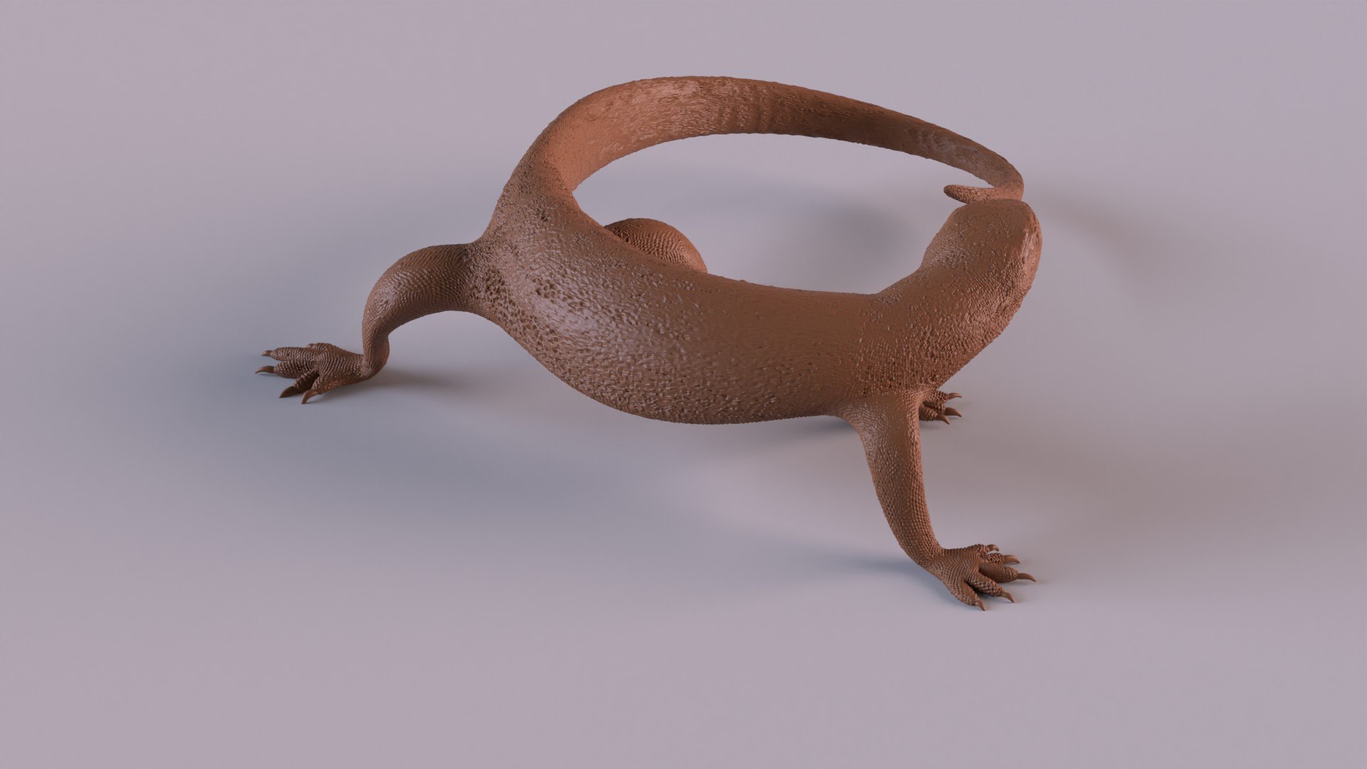 3D Monitor Lizard Printable - TurboSquid 1907175