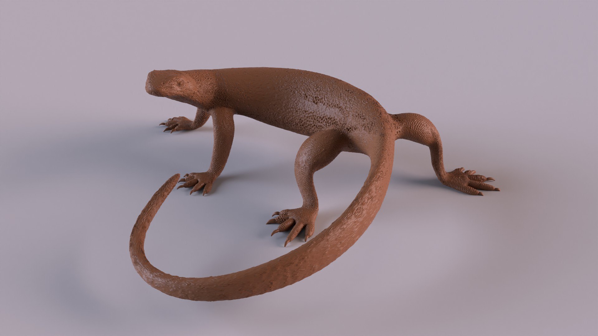 3D Monitor Lizard Printable - TurboSquid 1907175