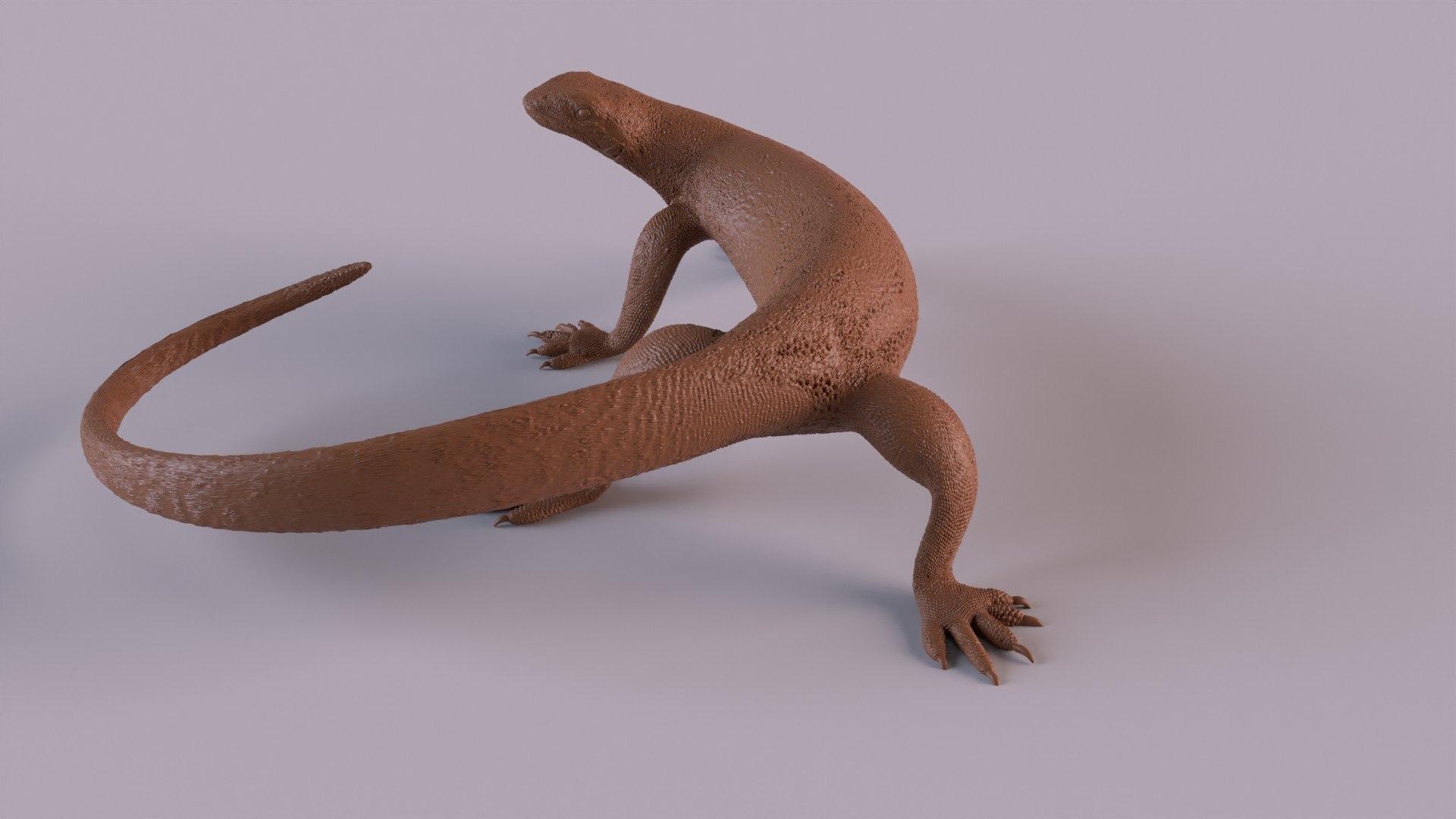 3D Monitor Lizard Printable - TurboSquid 1907175