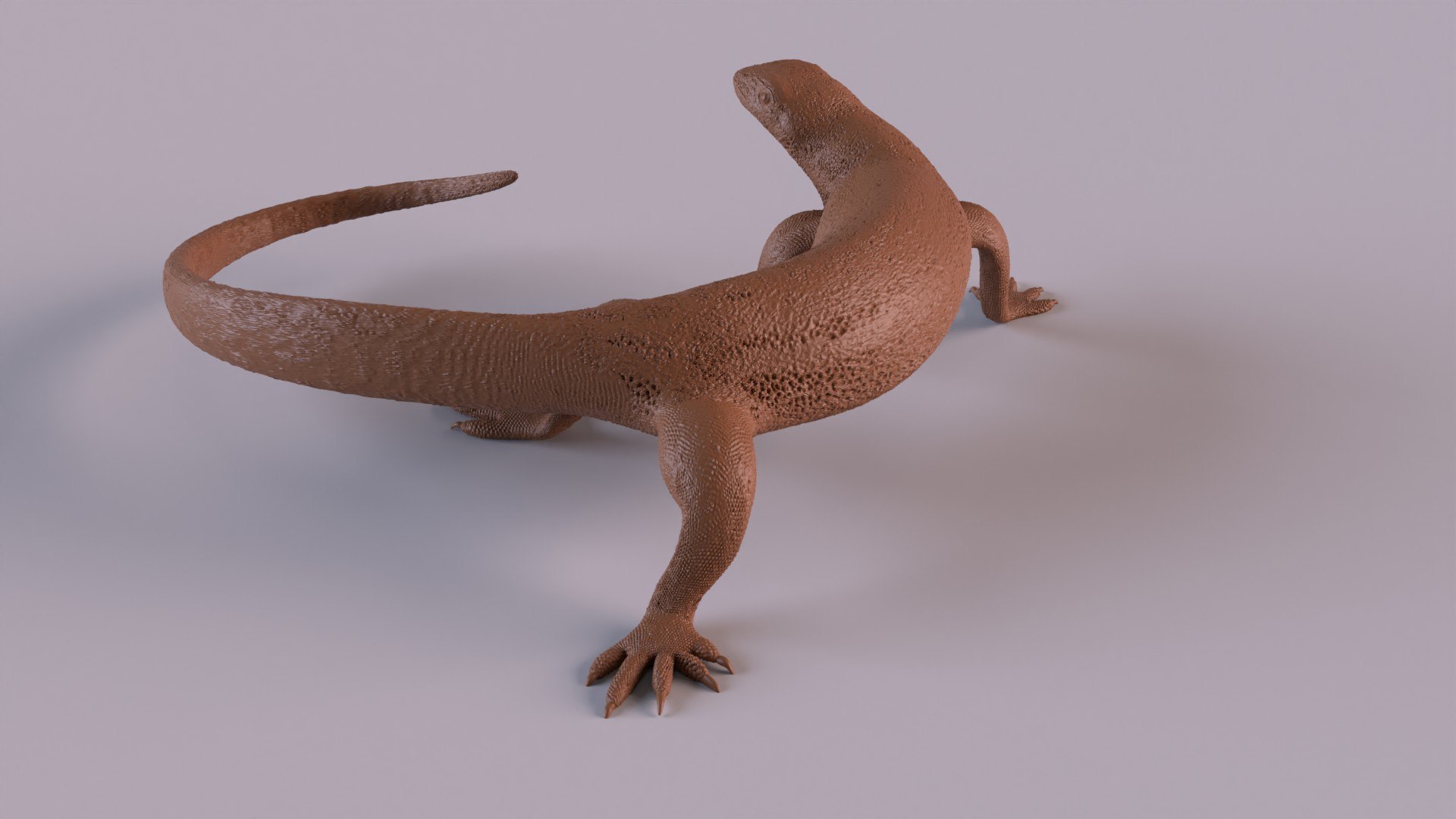 3D Monitor Lizard Printable - TurboSquid 1907175