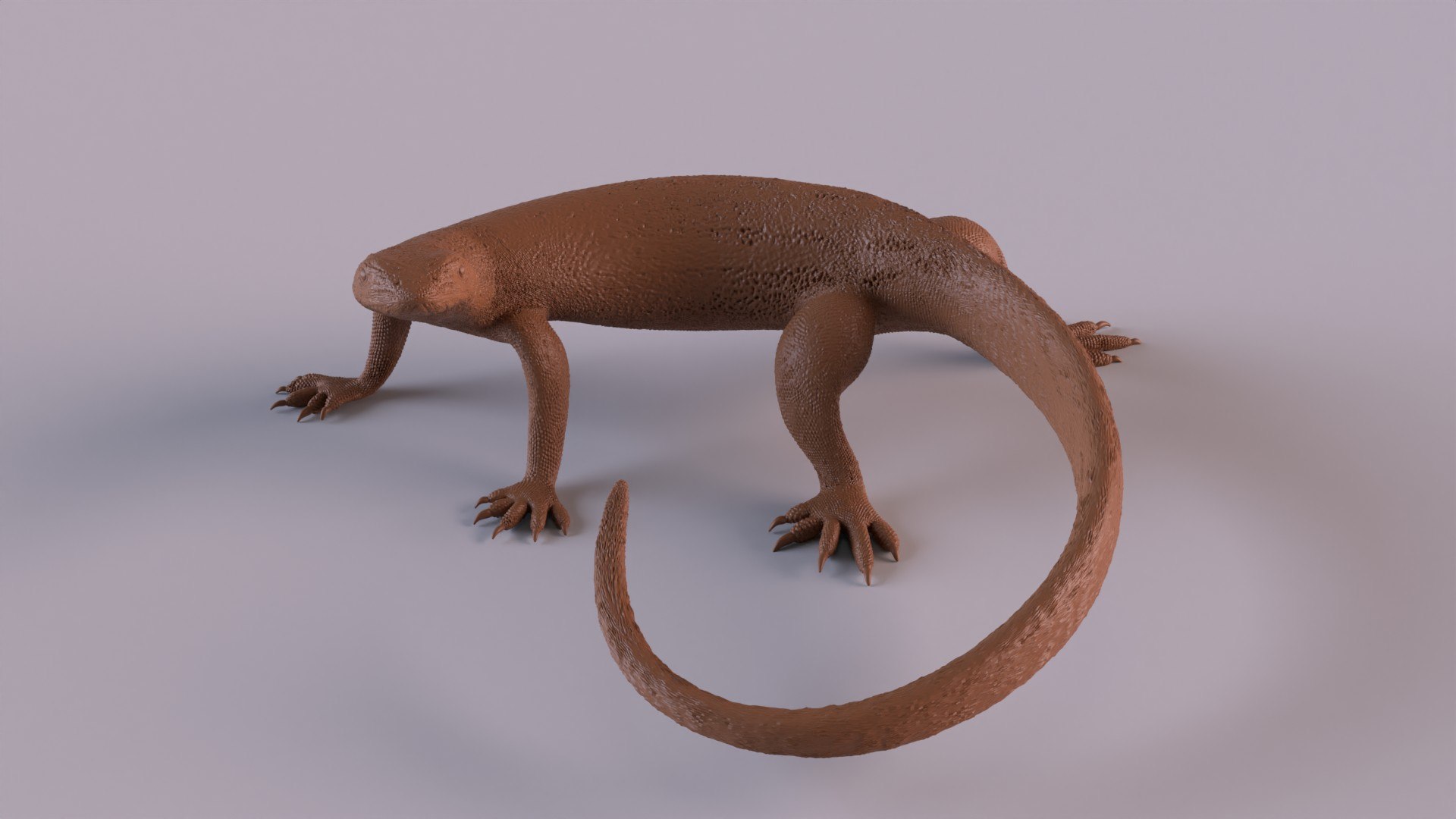 3D Monitor Lizard Printable - TurboSquid 1907175