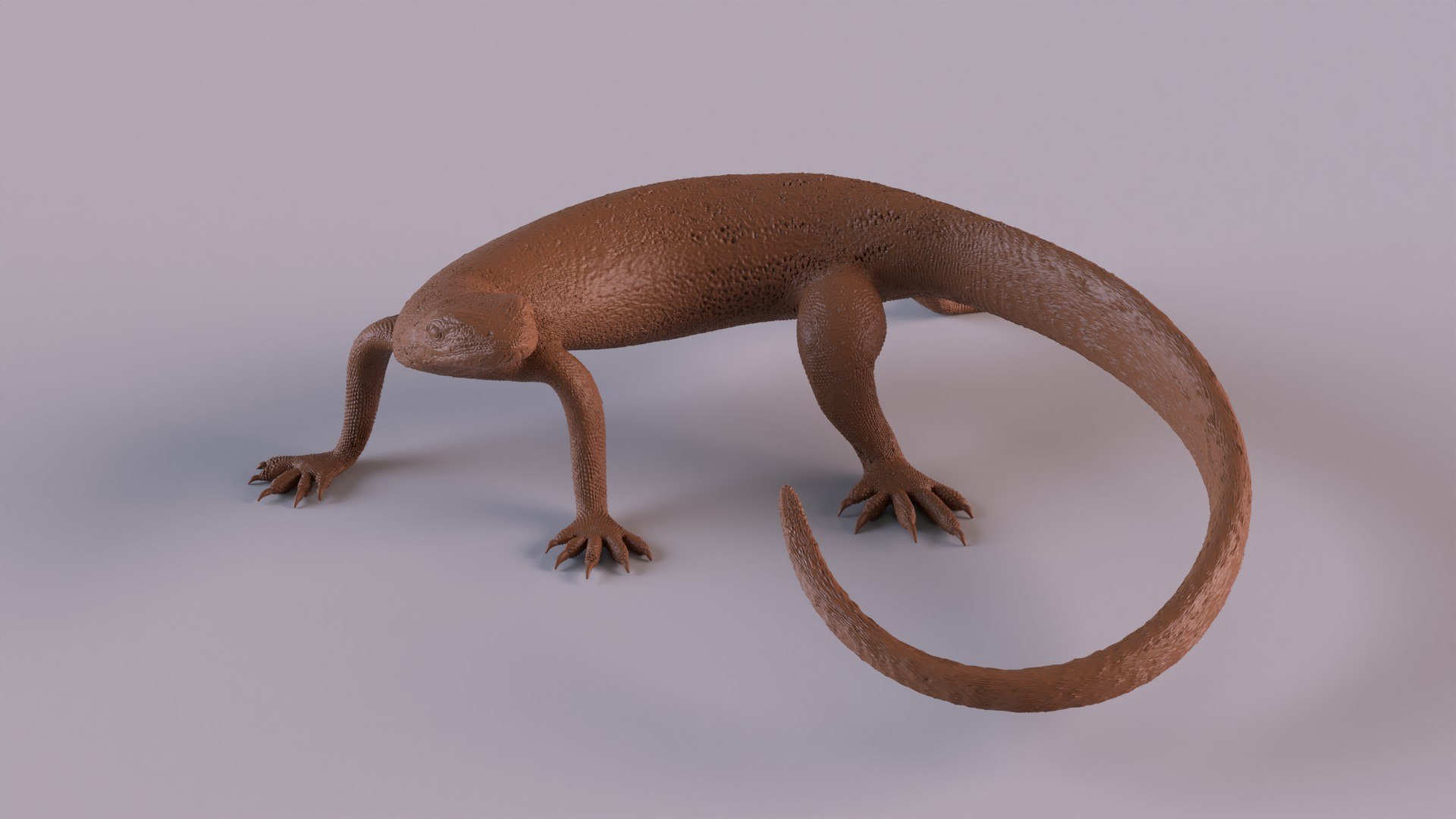 3D Monitor Lizard Printable - TurboSquid 1907175
