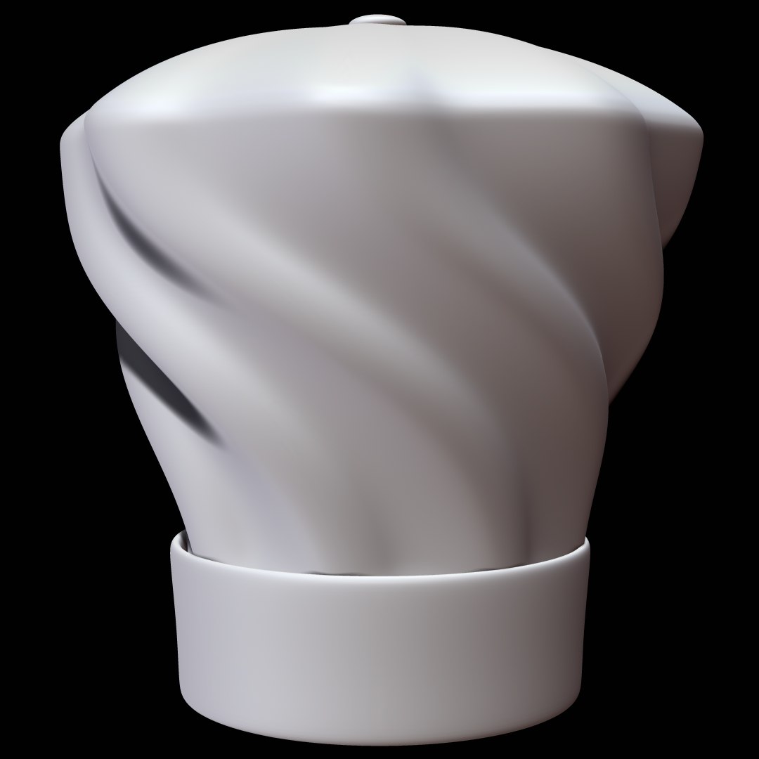 3d Model Chef Hat
