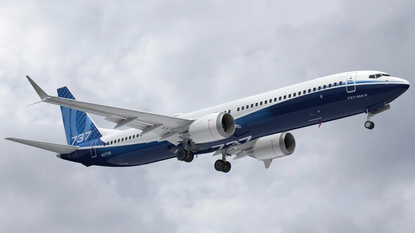 modelo 3d Boeing 737-10 MAX con animación - TurboSquid 2163213