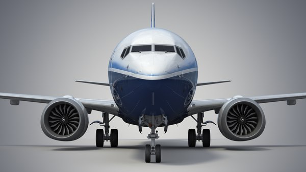 modelo 3d Boeing 737-10 MAX con animación - TurboSquid 2163213