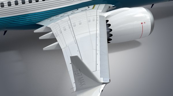 modelo 3d Boeing 737-10 MAX con animación - TurboSquid 2163213