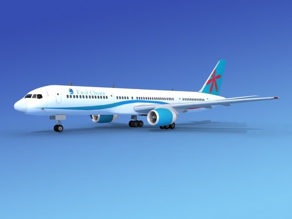 3d model airline boeing 757 757-200