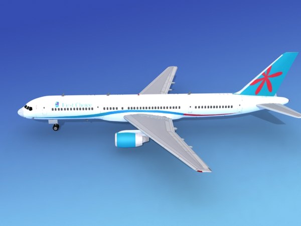 3d model airline boeing 757 757-200