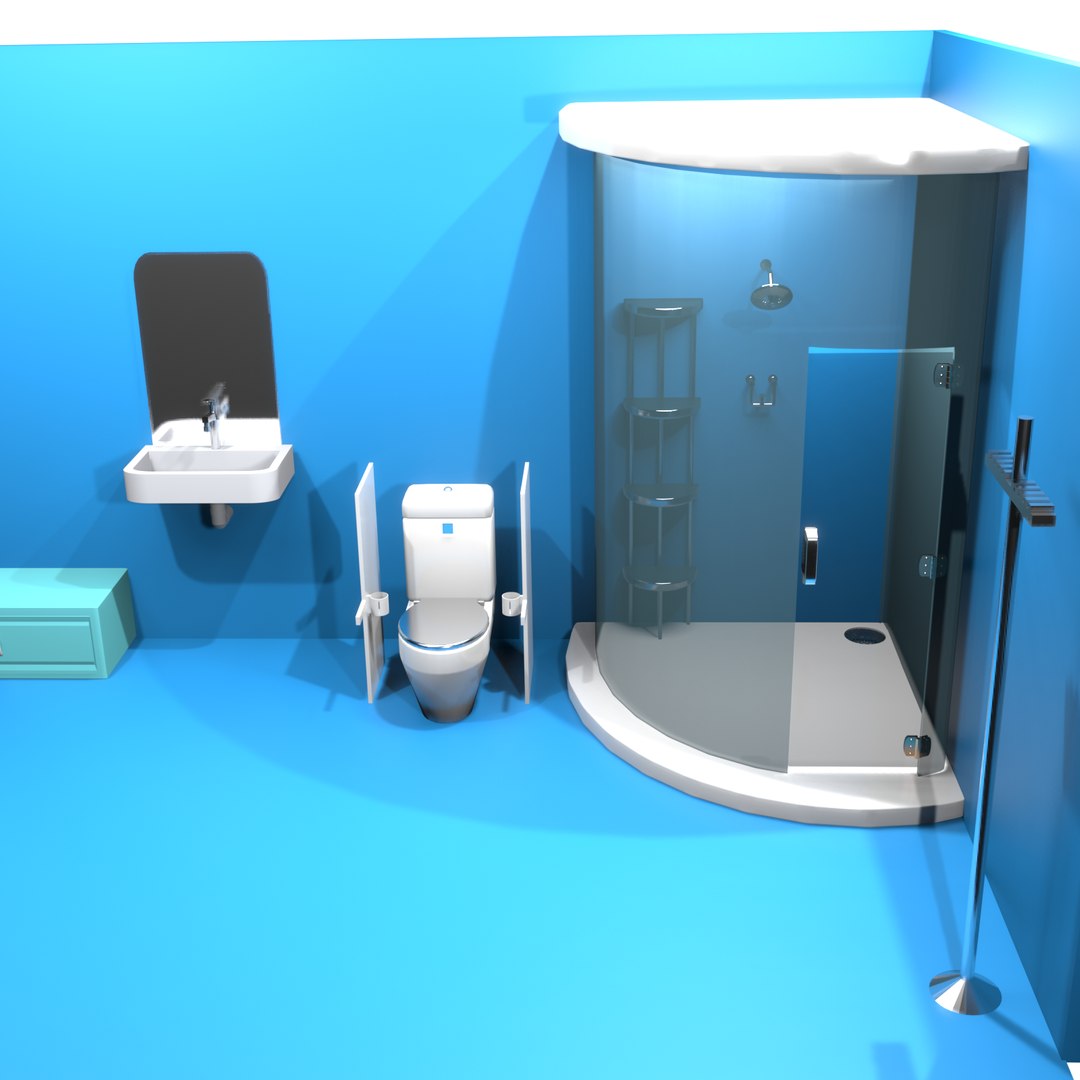 3D Bathroom Model - TurboSquid 1512542