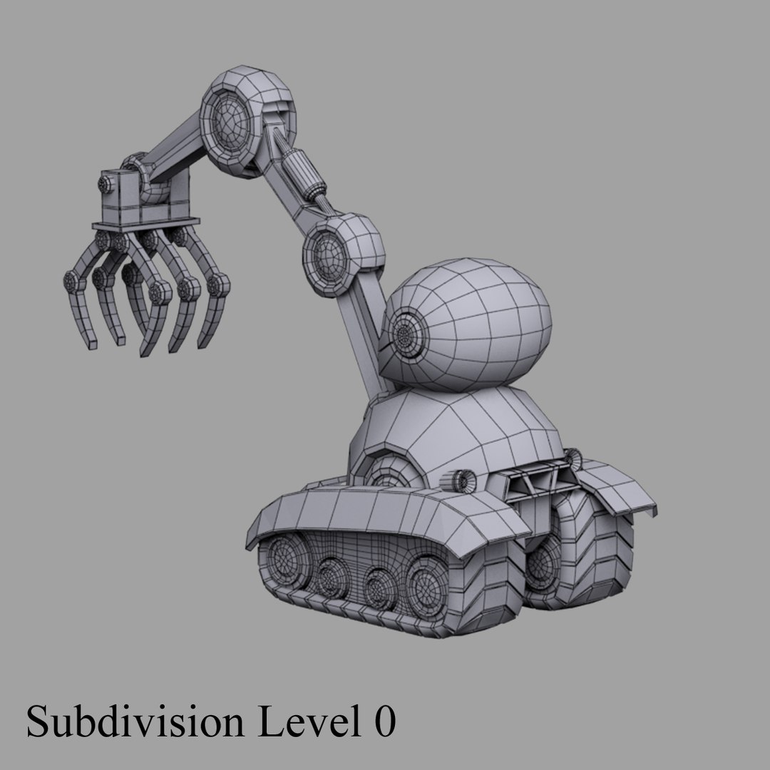 robot character loader 3d model