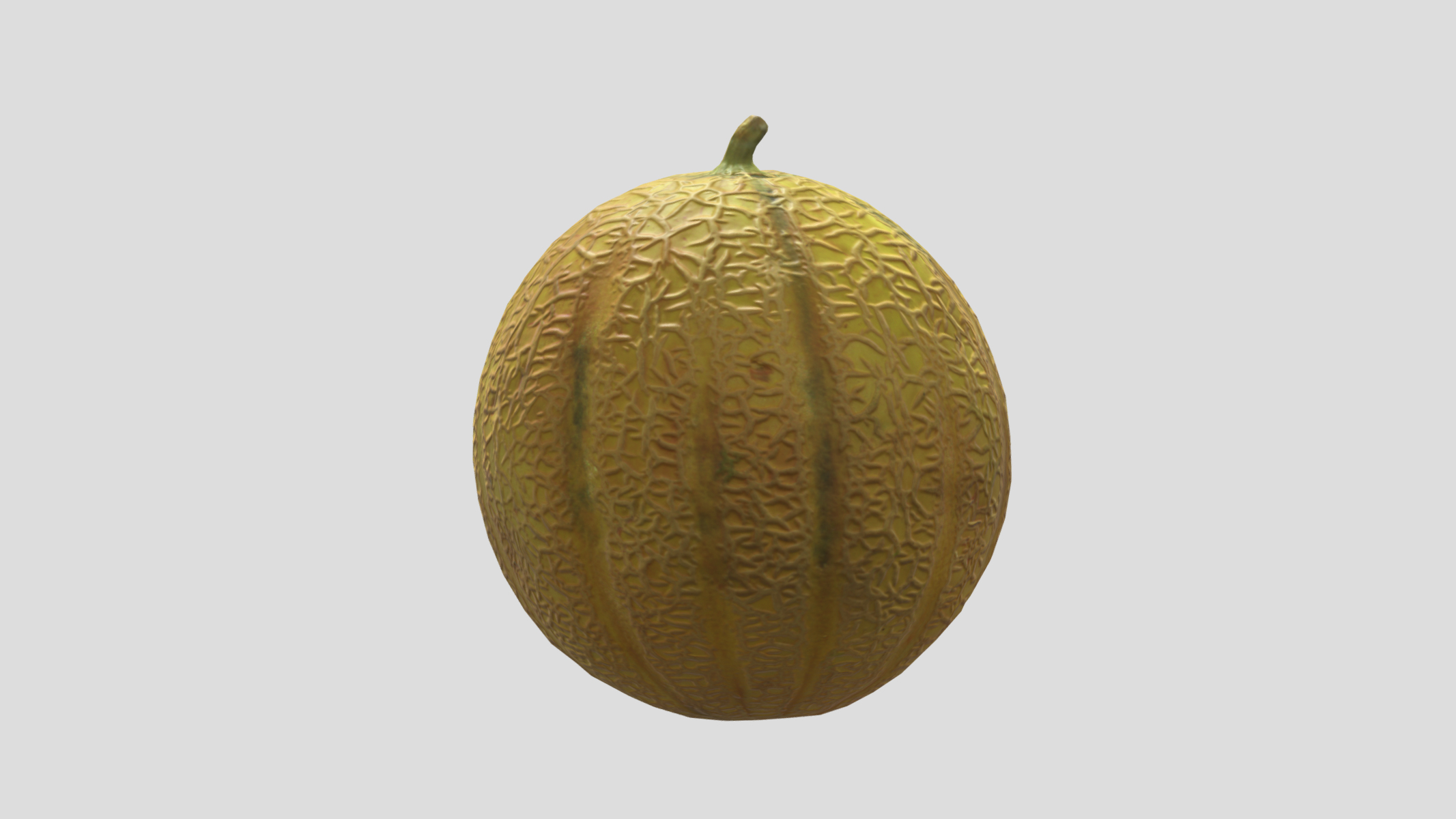 modelo 3d Melón Fruta Low Poly - TurboSquid 2251445