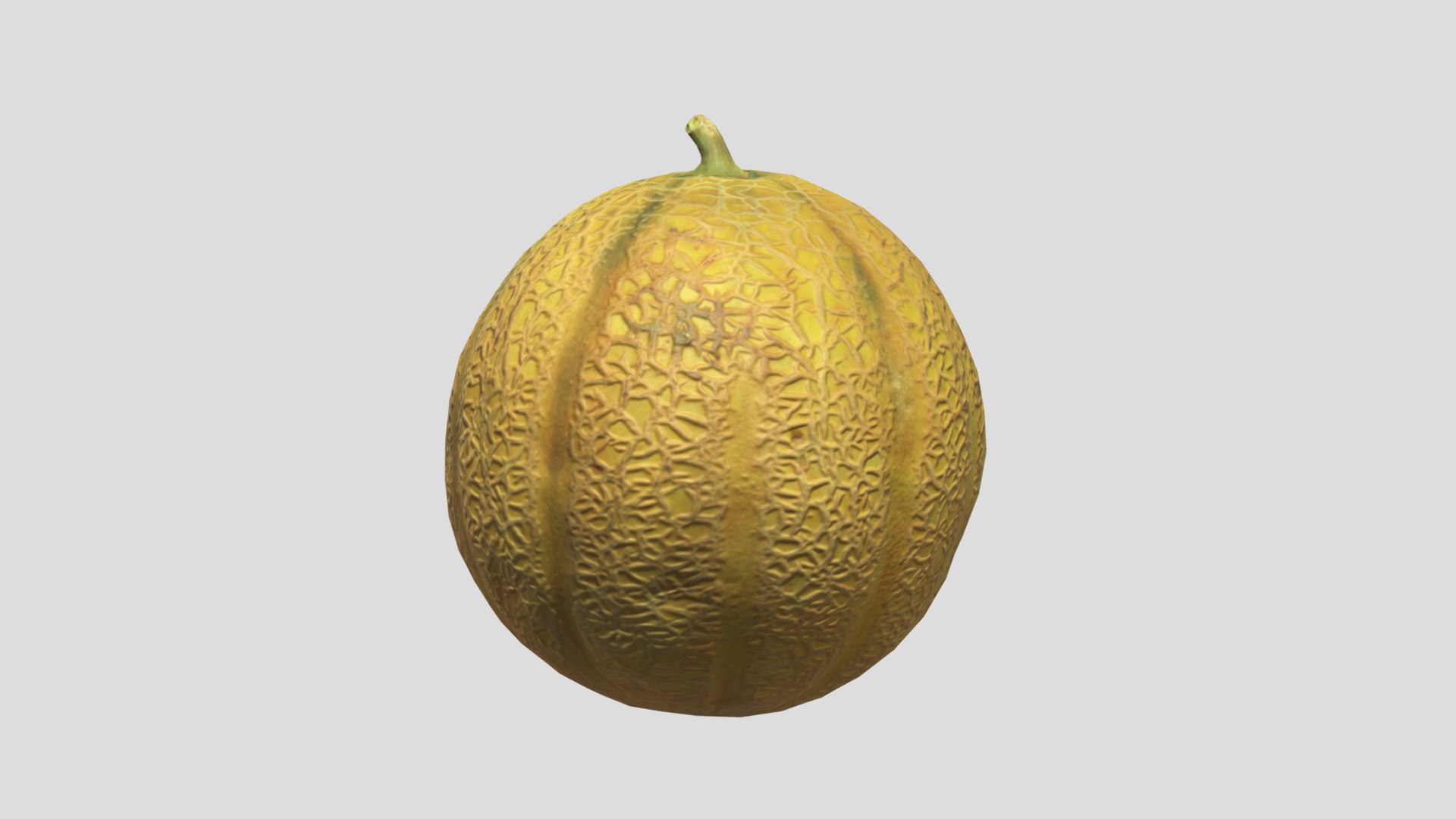 3D Melon Fruit Low Poly Model - TurboSquid 2251445