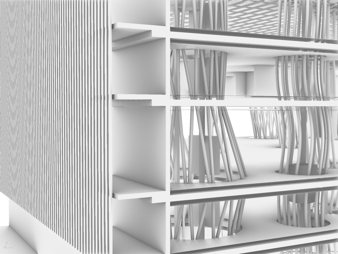 3D Model Toyo Ito - Sendai Mediatheque 3D Model - TurboSquid 2060701