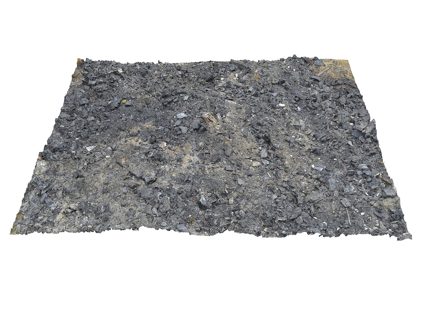 3D Burned Ground Rubble Model - TurboSquid 1578940